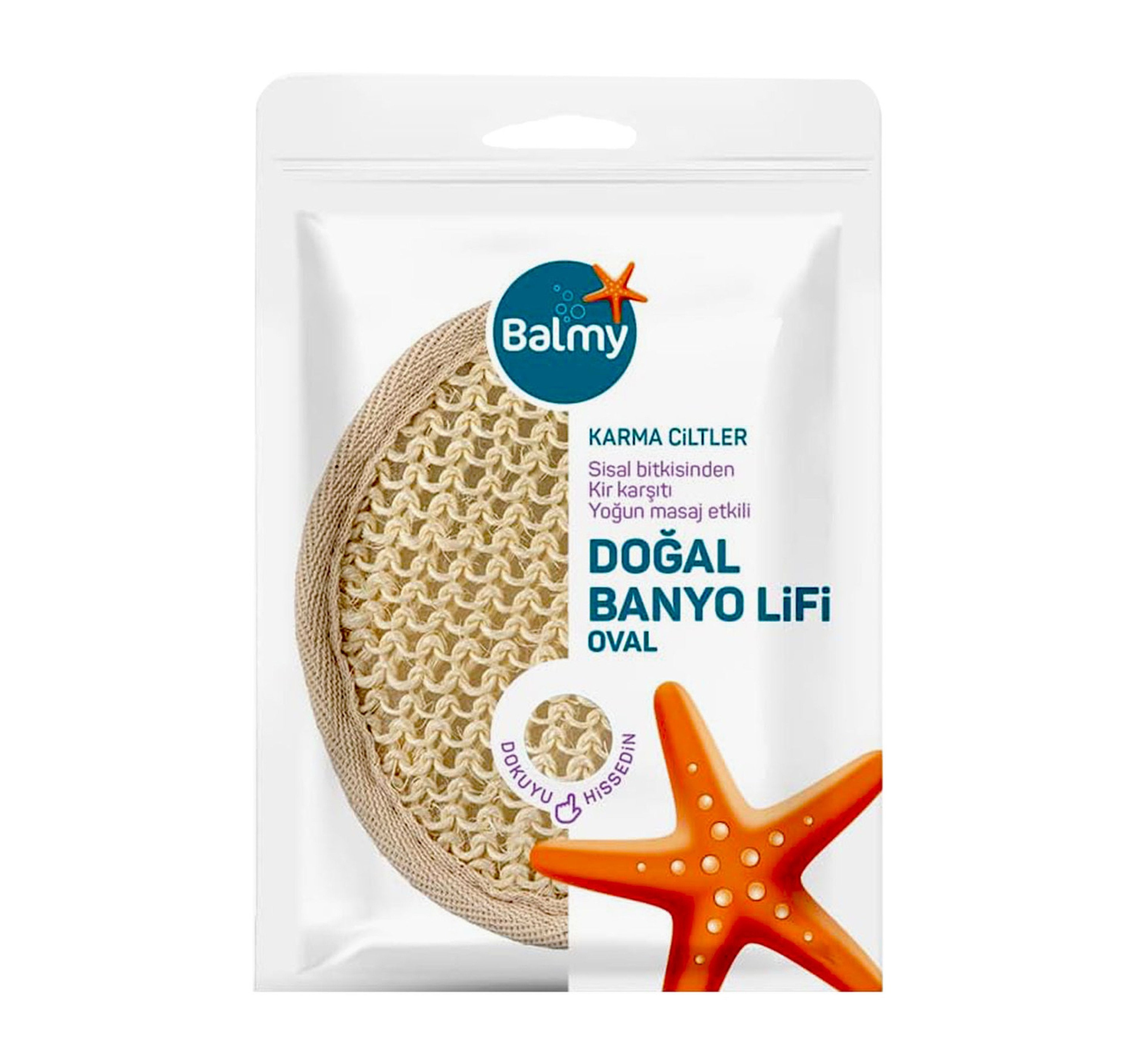 Balmy Sisal Face & Body Bath Pad 1 pc – Shefs