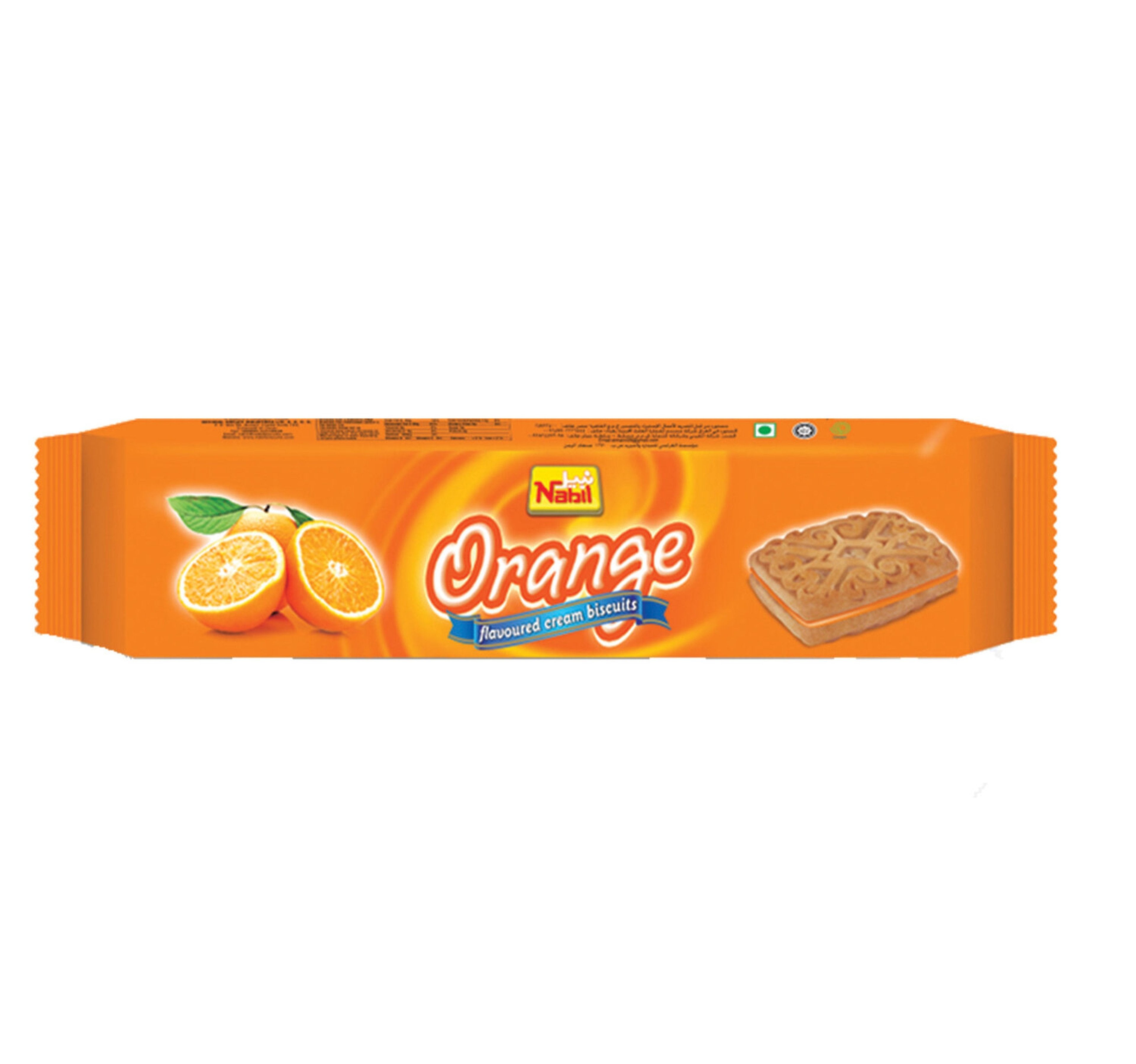 Nabil Orange Flavoured Cream Biscuits 82 g – Shefs