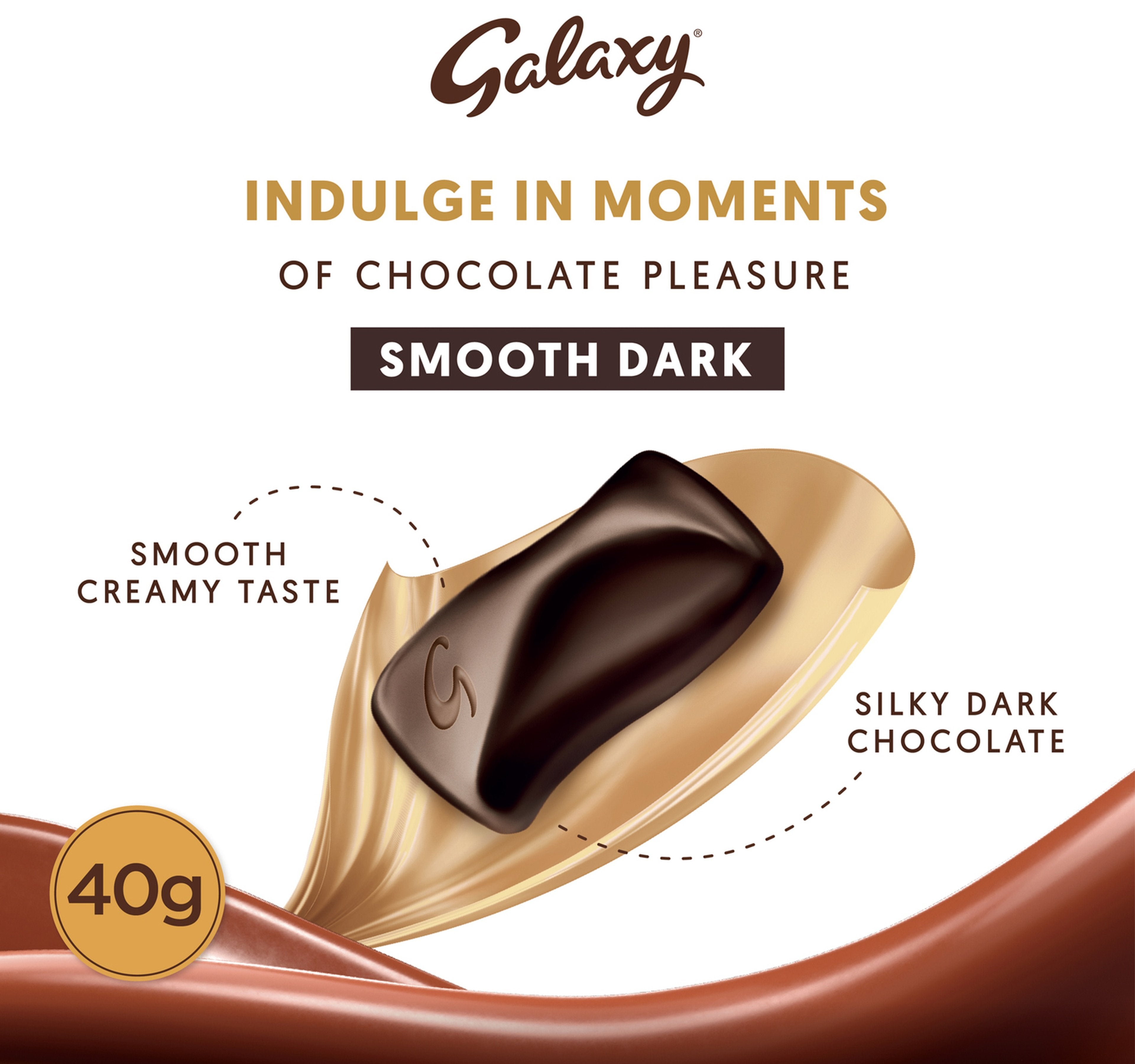 Galaxy Smooth Dark Chocolate Bar 40 g – Shefs