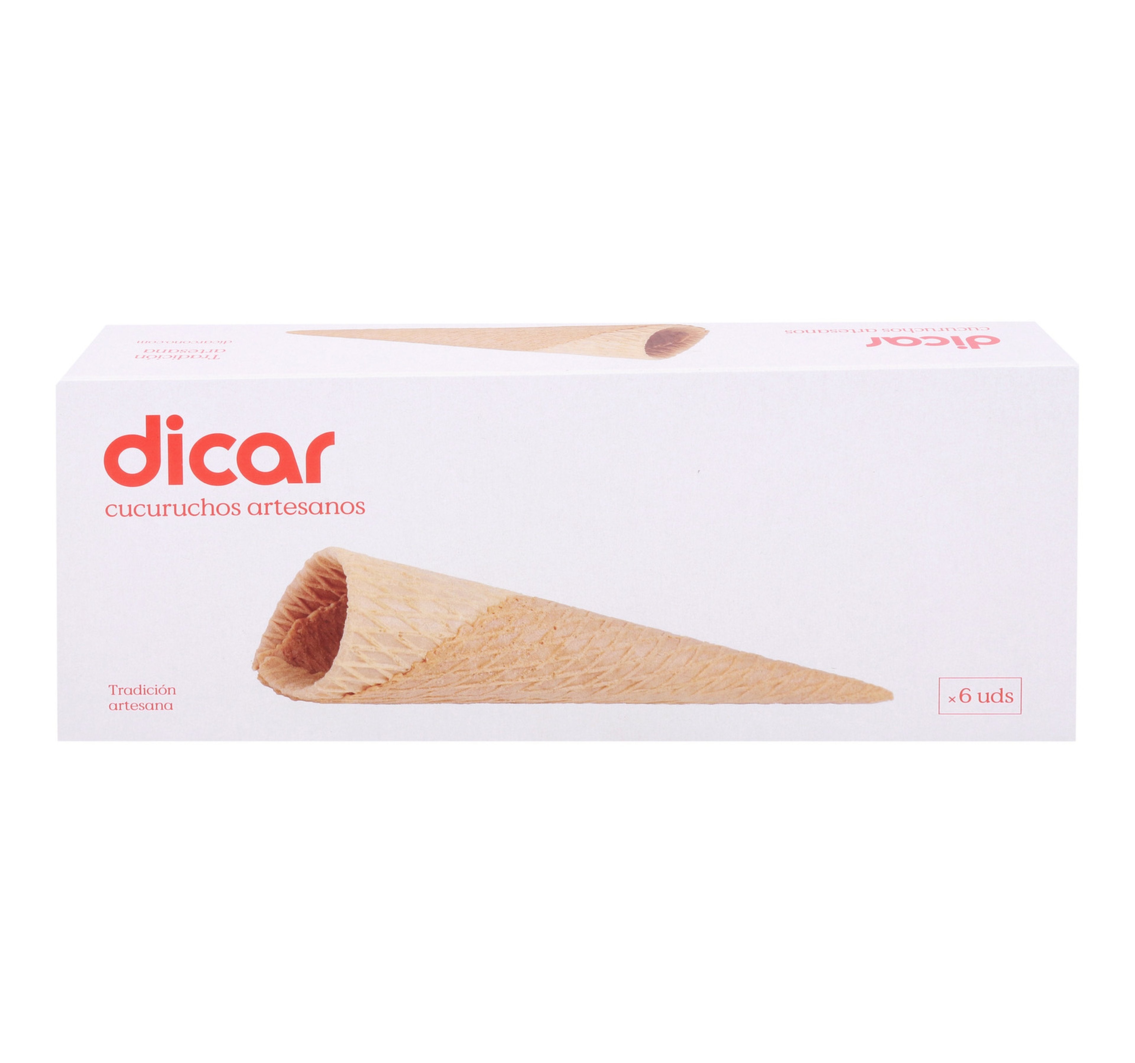 Dicar Artisan Sugar Wafer Cones 6 pcs 110 g – Shefs