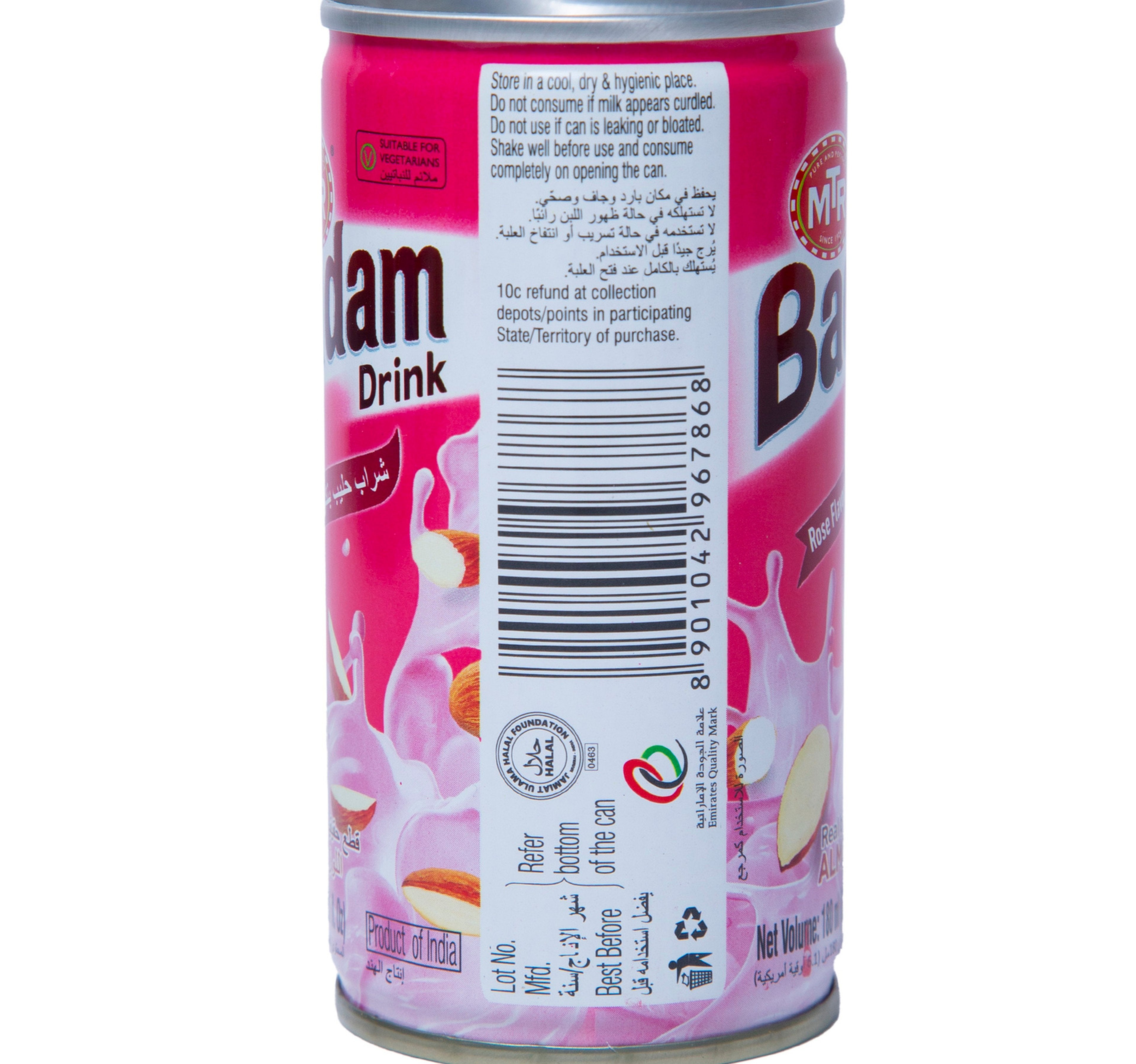 MTR Badam Rose Flavoured Milk Drink 180 ml – Shefs