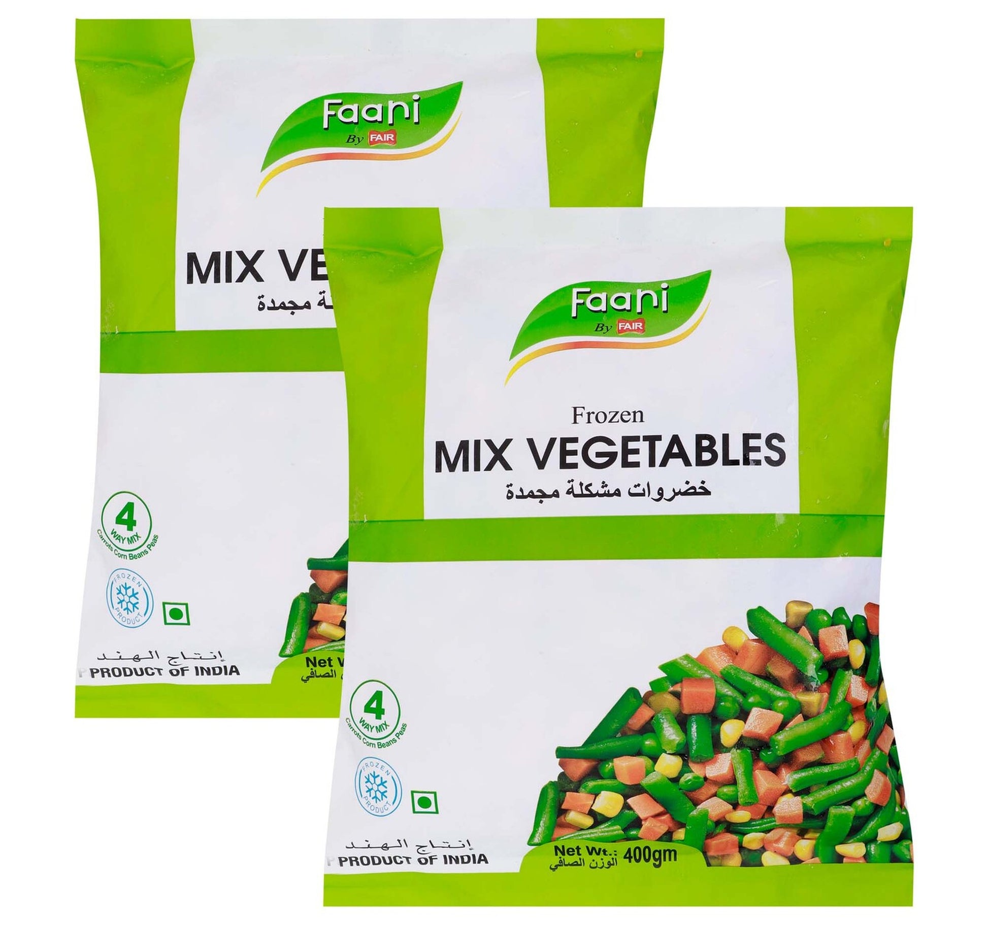 Faani Frozen 4 Way Mixed Vegetables Value Pack 2 x 400 g – Shefs