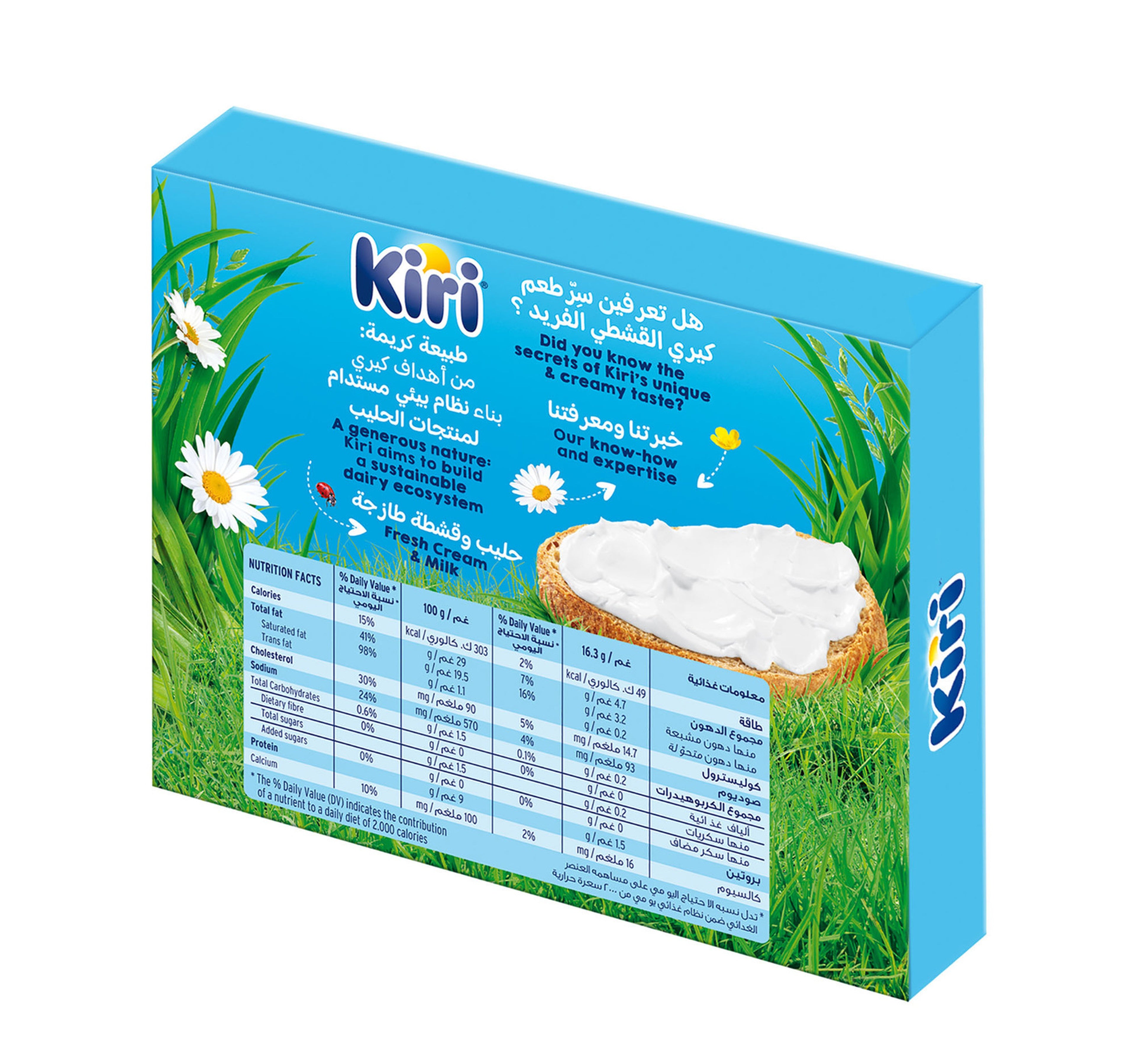 Kiri Spreadable Cream Cheese Squares 18 Portions 293 g – Shefs