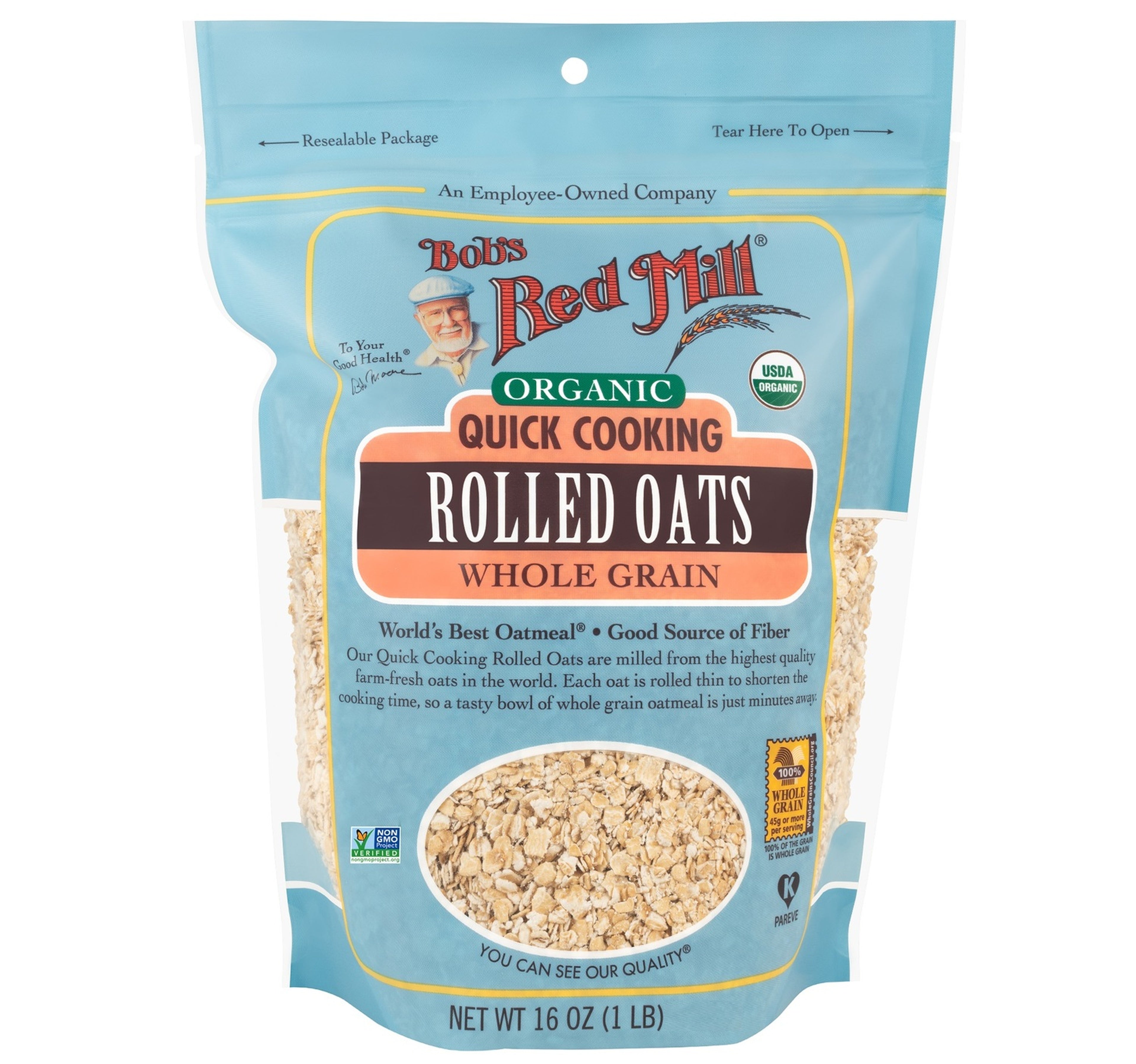 Bob's Red Mill Organic Quick Cooking Rolled Oats 453 g – Shefs