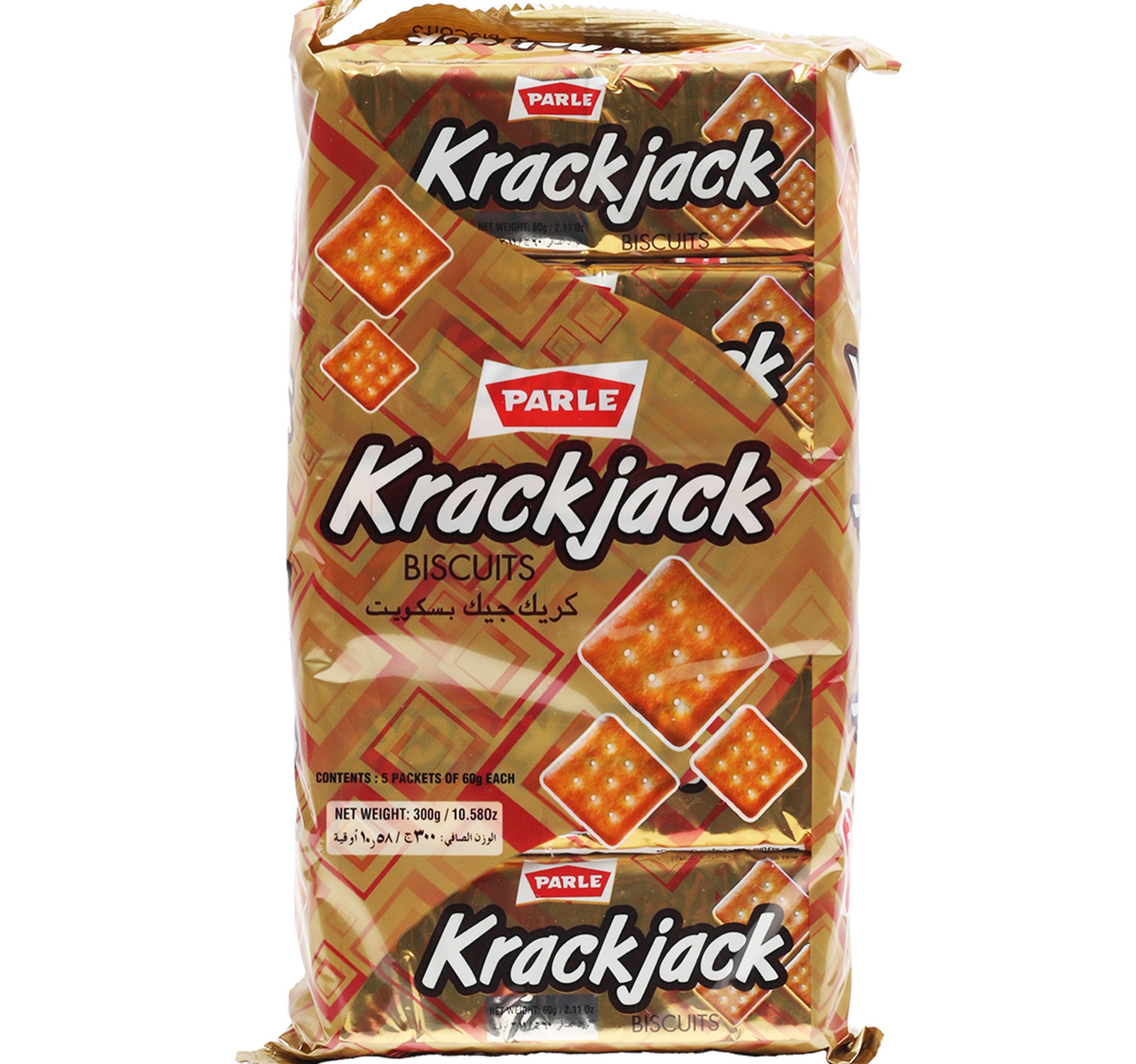 Parle Krack Jack Value Pack 5 x 60 g – Shefs
