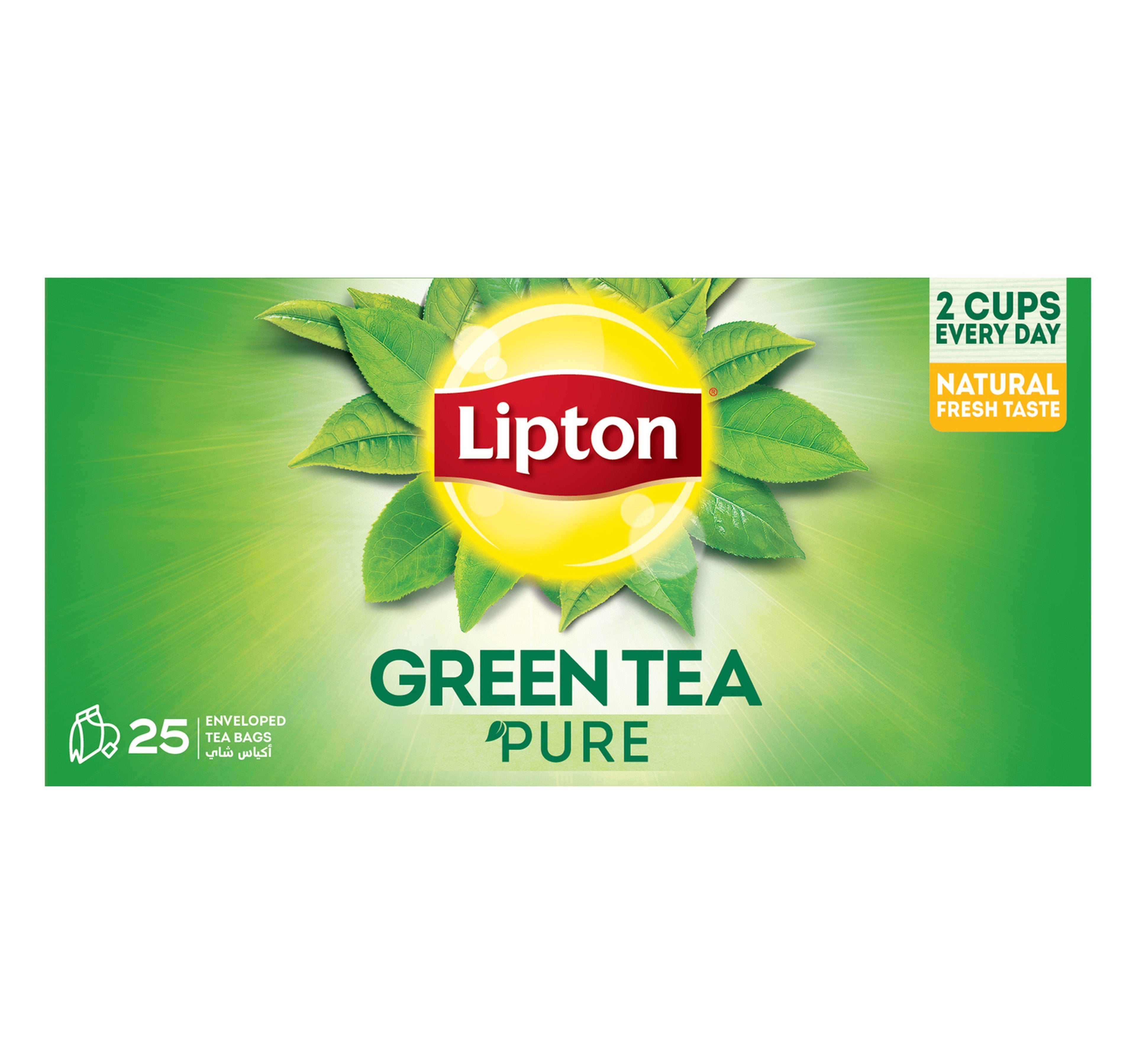 Lipton Pure Green Tea 25 Teabags – Shefs