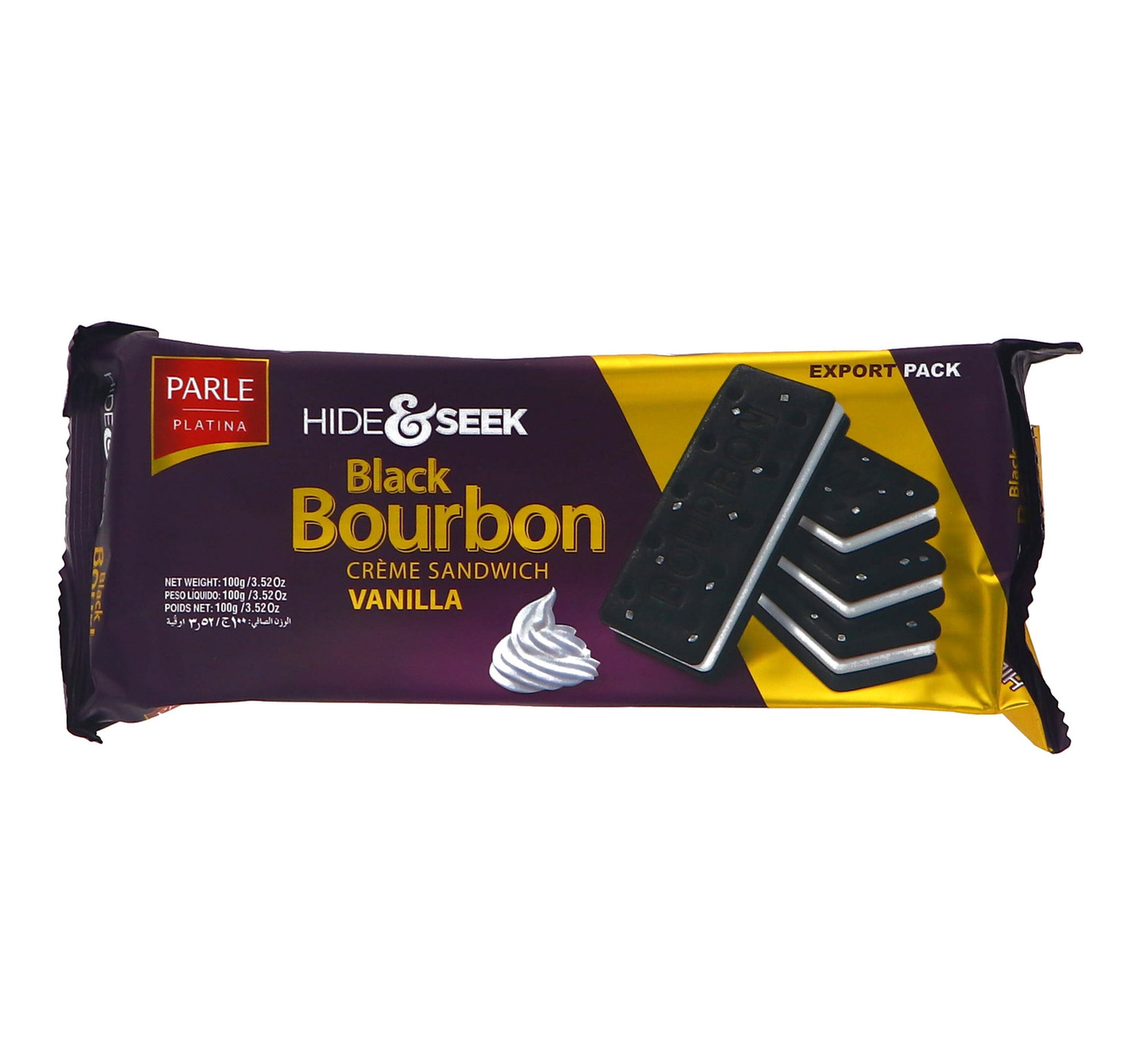 Parle Hide & Seek Black Bourbon Creme Sandwich Vanilla 100 g – Shefs