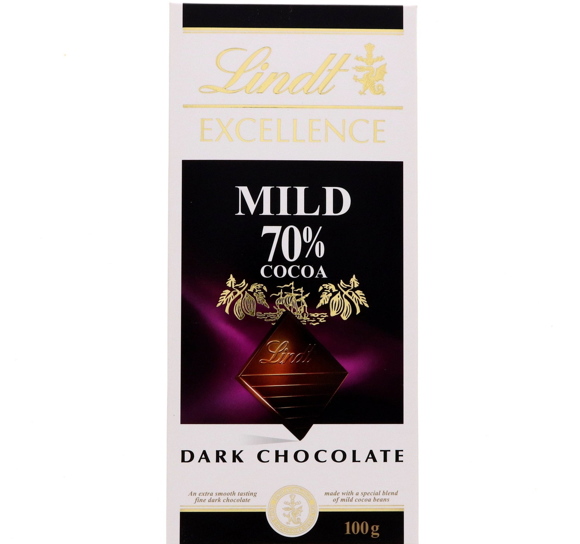 Lindt Excellence Mild 70% Cocoa Dark Chocolate 100 g – Shefs