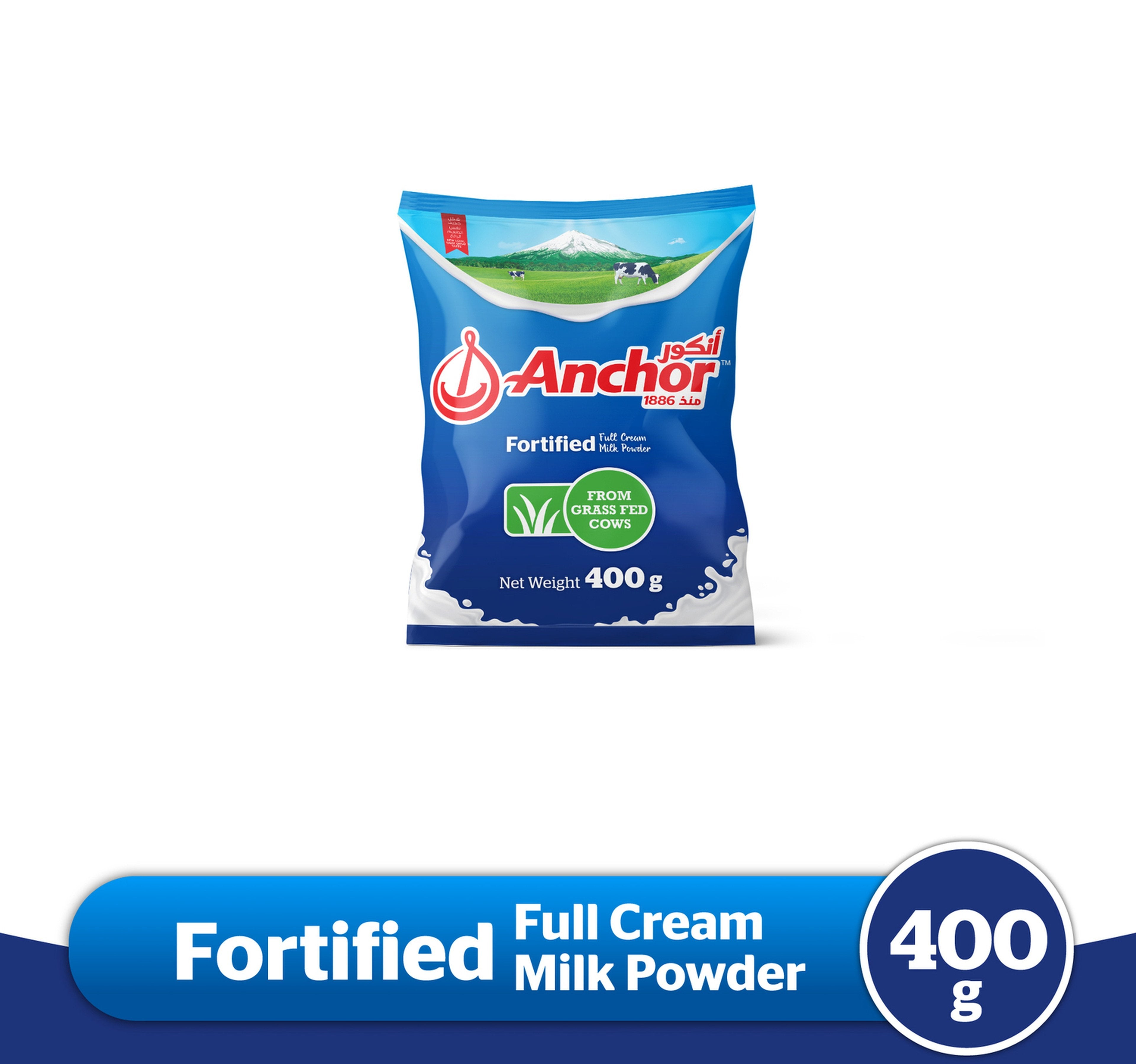 Anchor Full Cream Milk Powder Pouch 400 g – Shefs