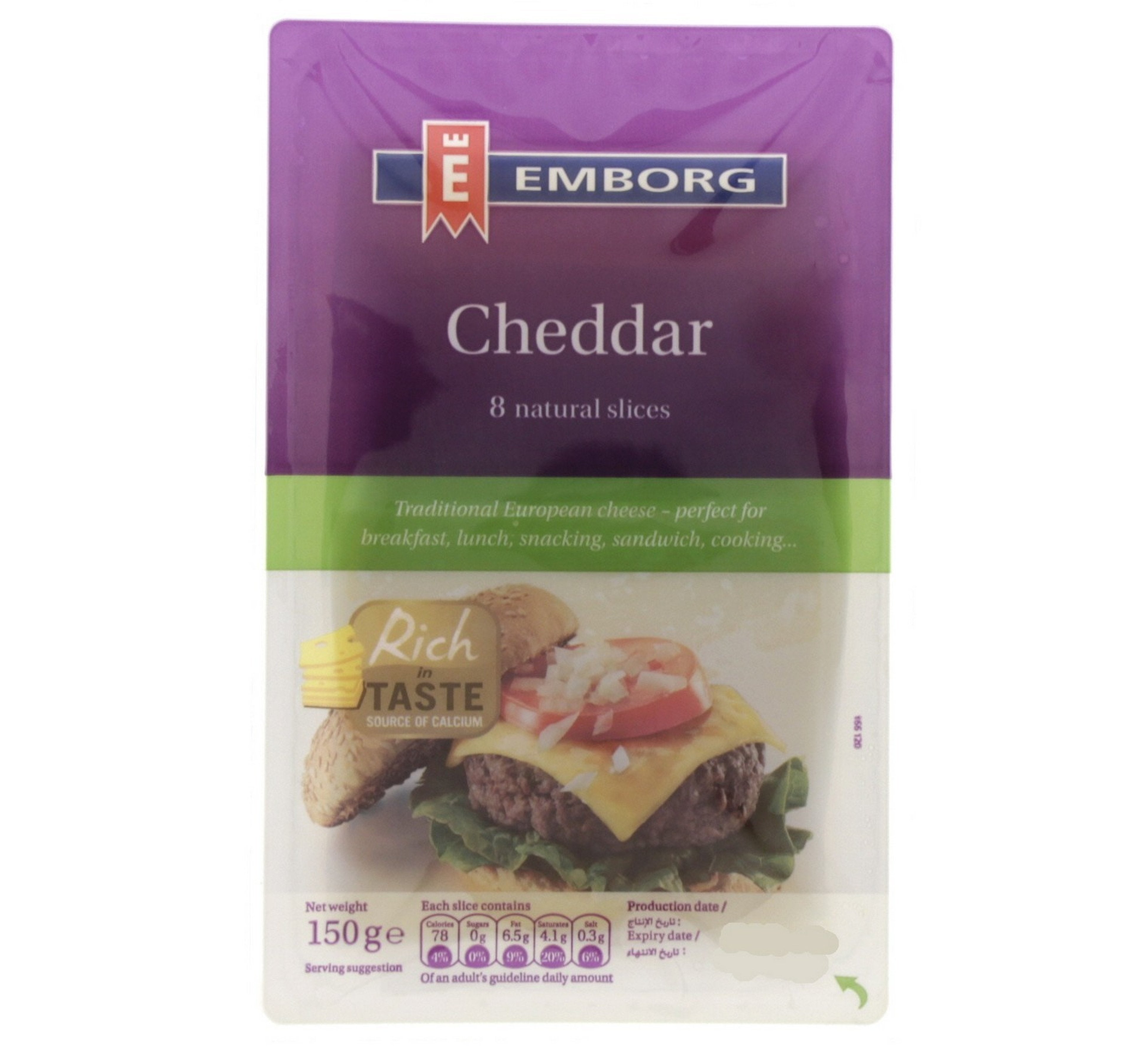 Emborg Cheddar Cheese Slices 150 g – Shefs