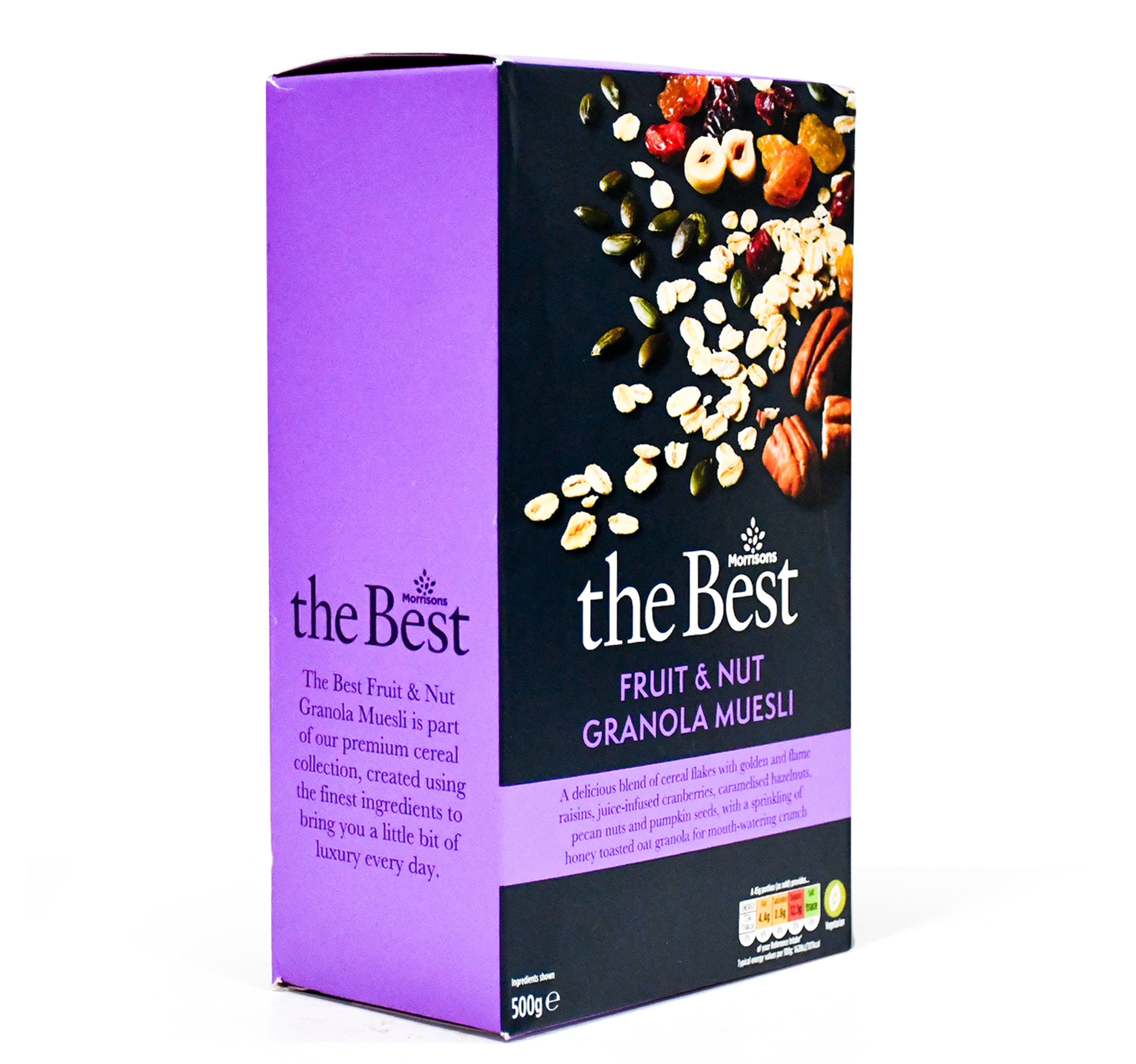 Morrisons The Best Fruit & Nut Granola Muesli 500 g – Shefs