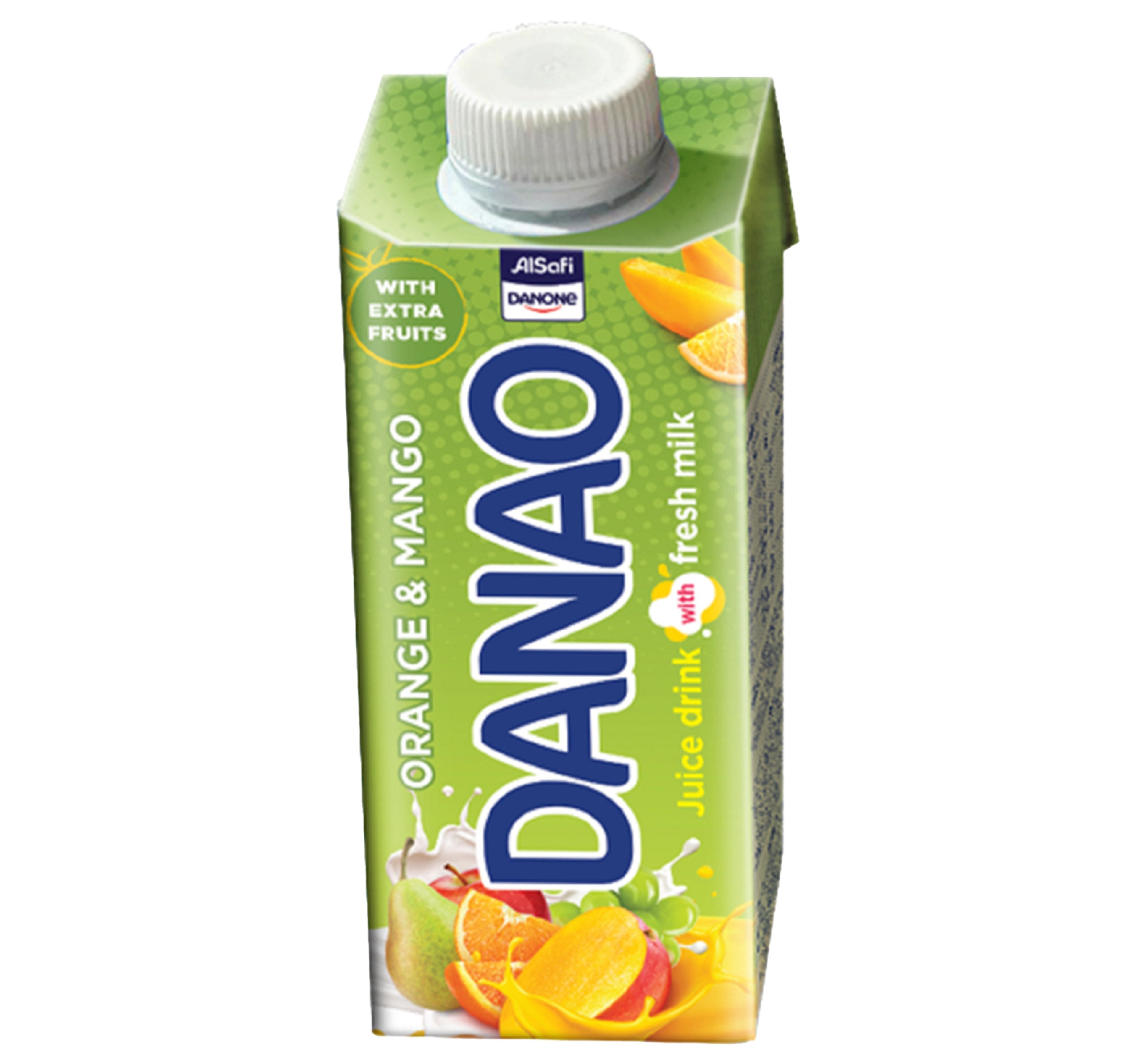 Danao No Added Sugar Orange & Mango Juice Drink With Milk 180 ml – Shefs