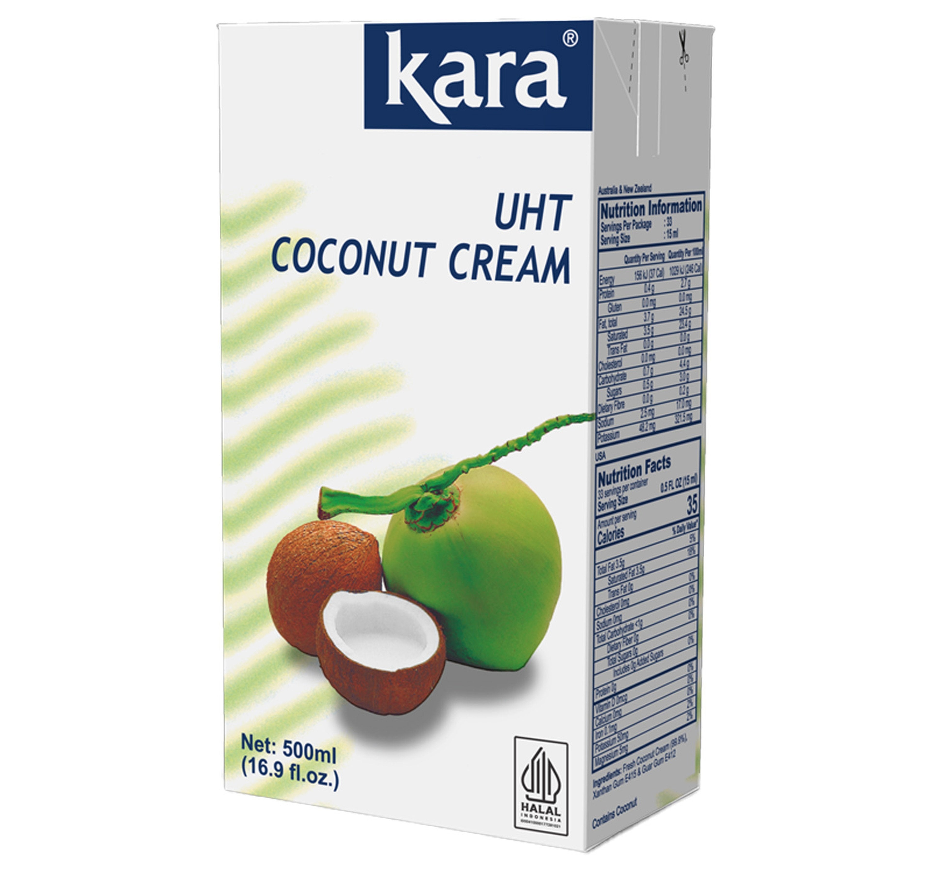 Kara UHT Coconut Cream 500 ml – Shefs