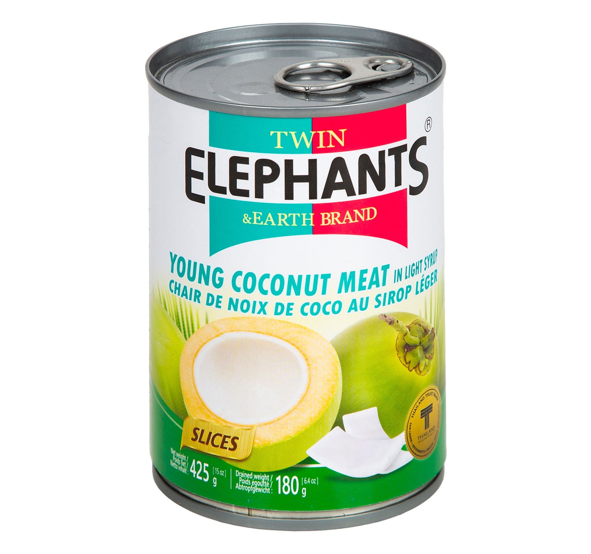 Twin Elephants Young Coconut Meat In Light Syrup 425 g – Shefs